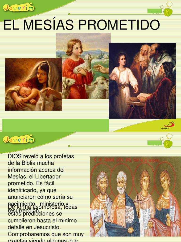 Las profecías mesiánicas se cumplen en Jesucristo | PDF | Mesías ...