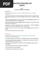 Annotation Template For Teacher I-III (Proficient Teachers Objectives ...