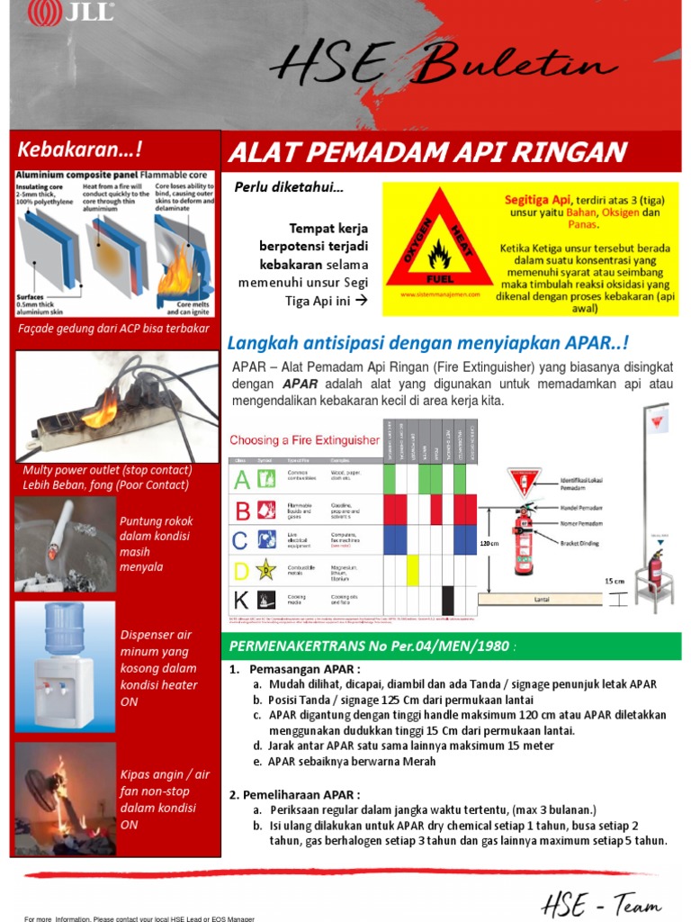 HSE Bulletin - Alat Pemadam Api Ringan | PDF