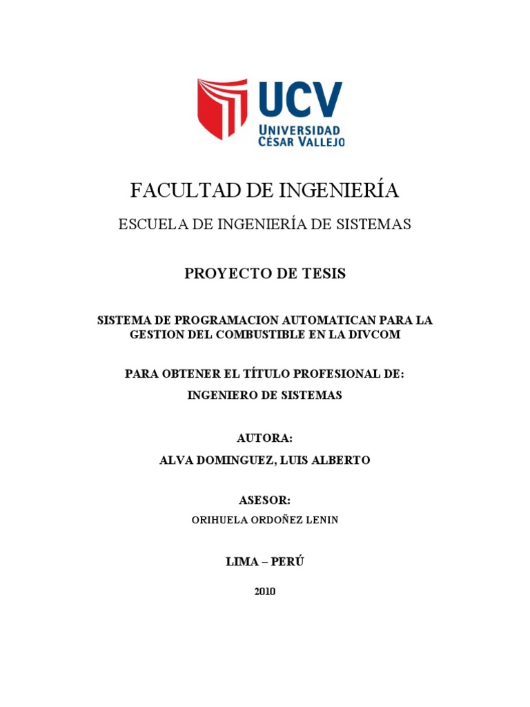 Caratula Ucv | PDF