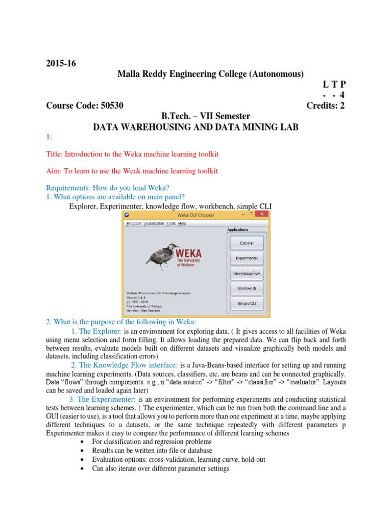 WEKA Manual | PDF | Statistical Classification | Cluster Analysis WEKA Manual | PDF | Statistical Classification | Cluster Analysis