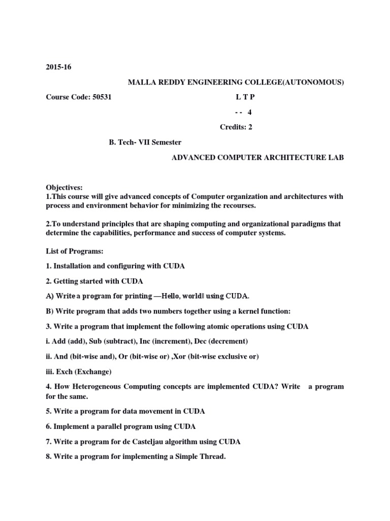 Aca Lab Manual Final | PDF | Software Engineering | Digital Technology