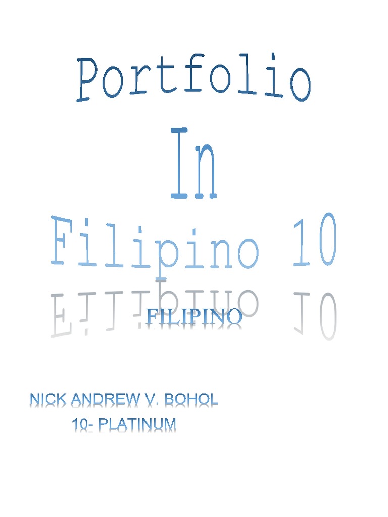 Filipino Portfolio | PDF