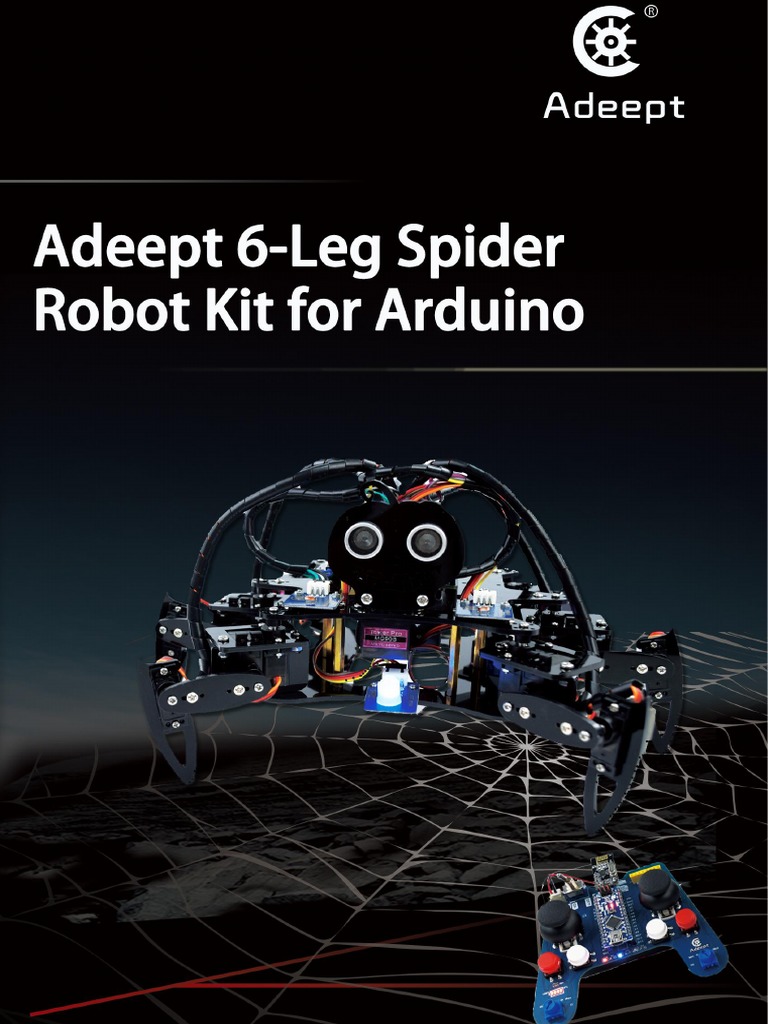 6-Leg Spider Robot Kit Guidebook | PDF | Arduino | Remote Control