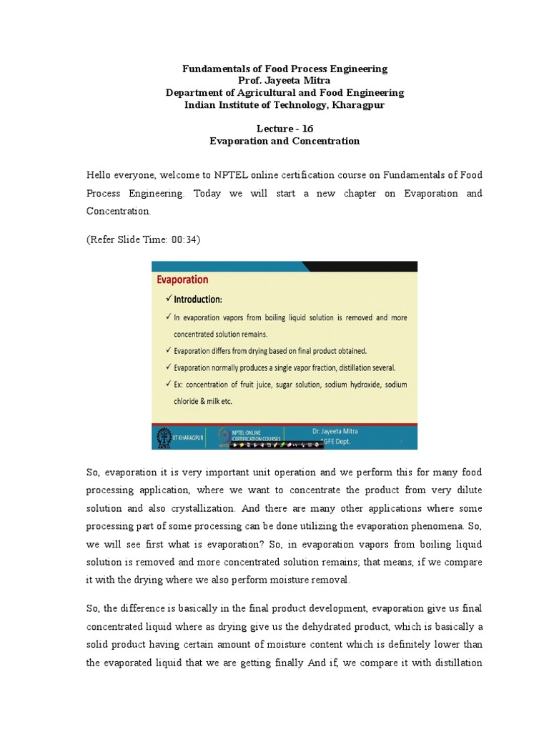 Food Process Engineering Basics | PDF | Boiling | Heat Transfer