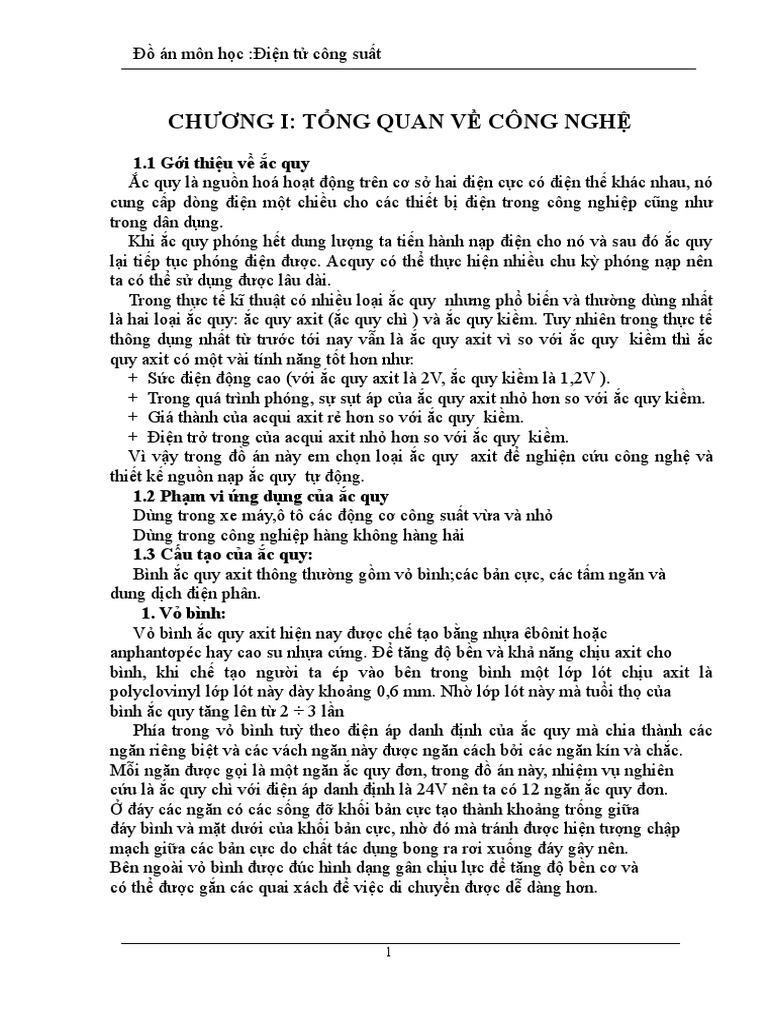 (123doc) - Do-An-Dien-Tu-Cong-Suat-Thiet-Ke-Bo-Nap-Acquy-24v | PDF