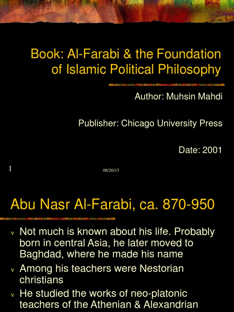 Al Farabi | PDF | Islamic Philosophy | Virtue
