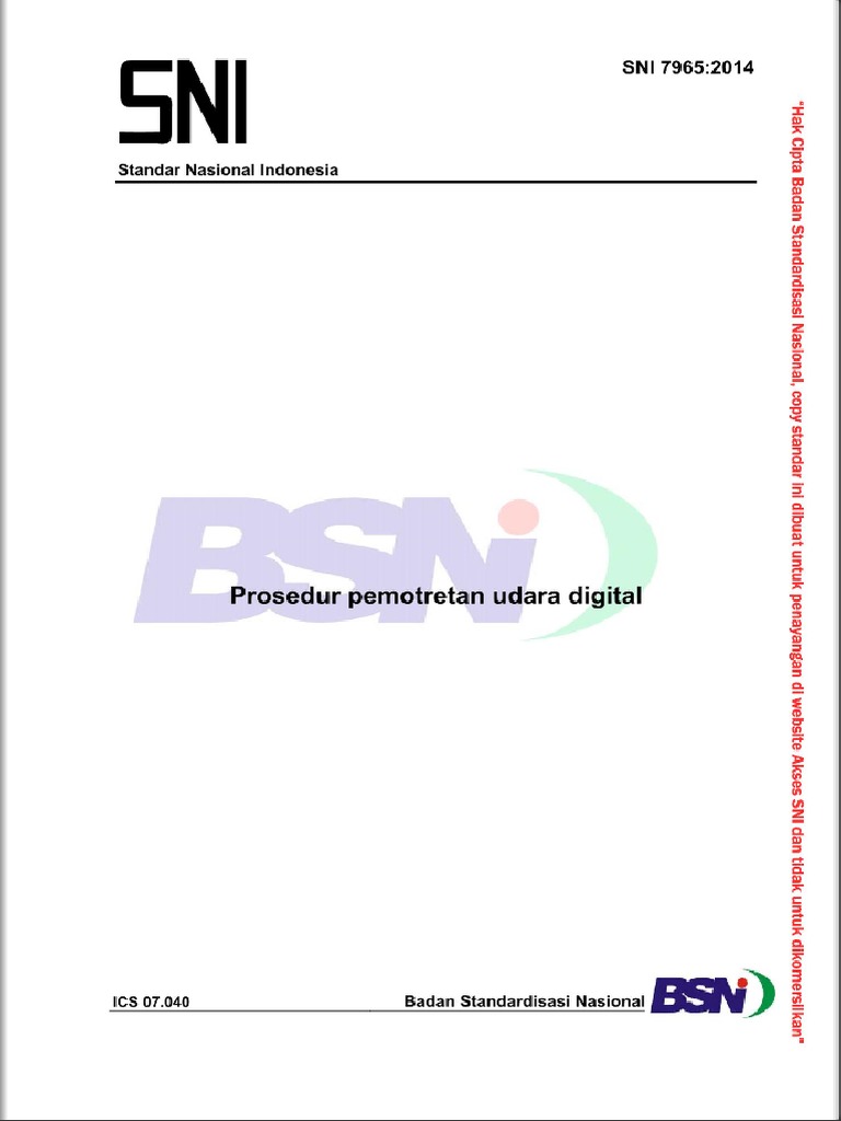 9408 - Sni 7965-2014 PDF | PDF