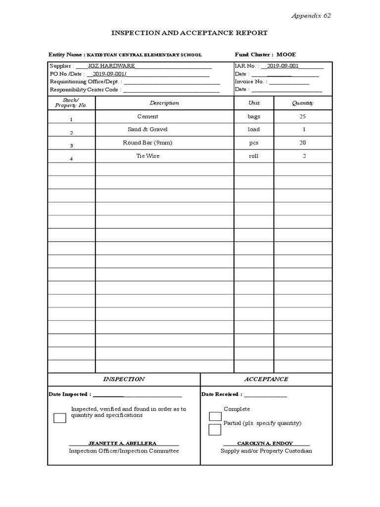 Appendix 62 - IAR | PDF