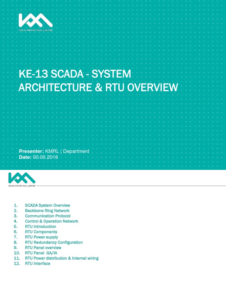 SCADA System Architecture & RTU | PDF | Scada | Digital Technology