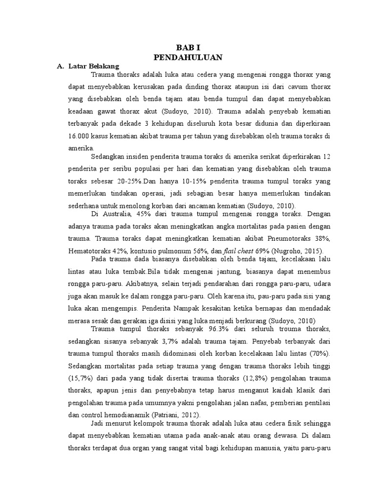 Kasus Trauma Dada | PDF