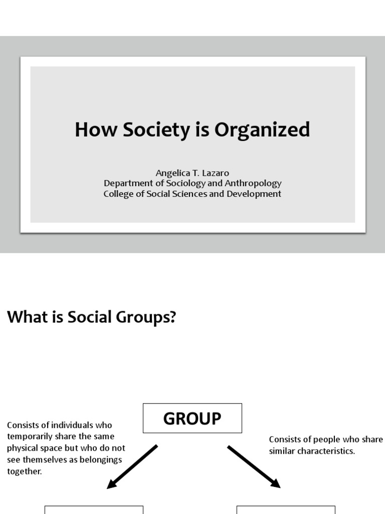 Understanding Social Structure and Groups | PDF | Social Group | Solidarity