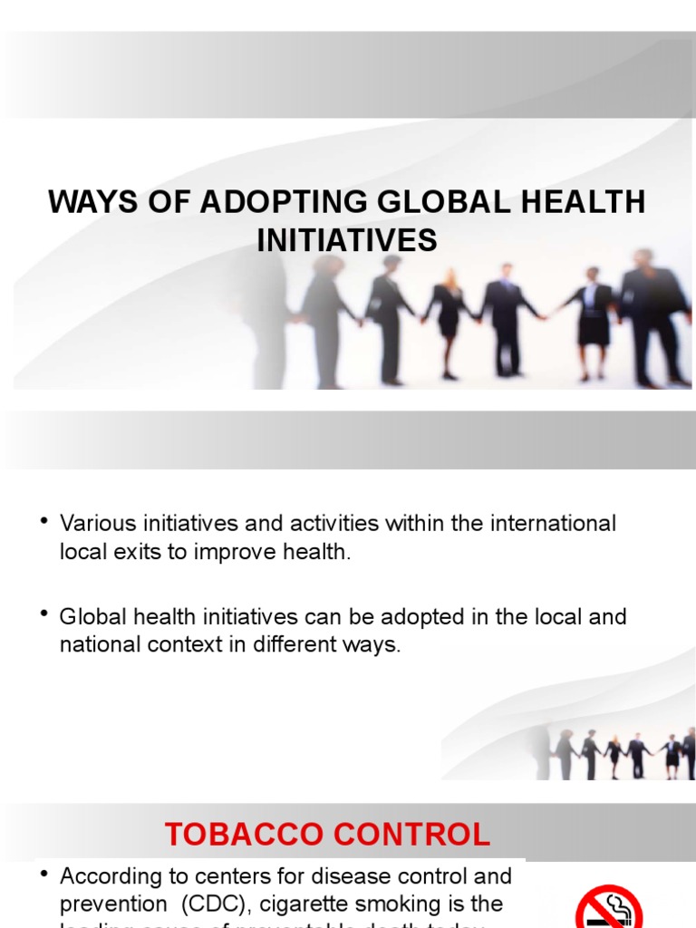 Global Health Initiative Adoption Guide | PDF | Self-Improvement ...