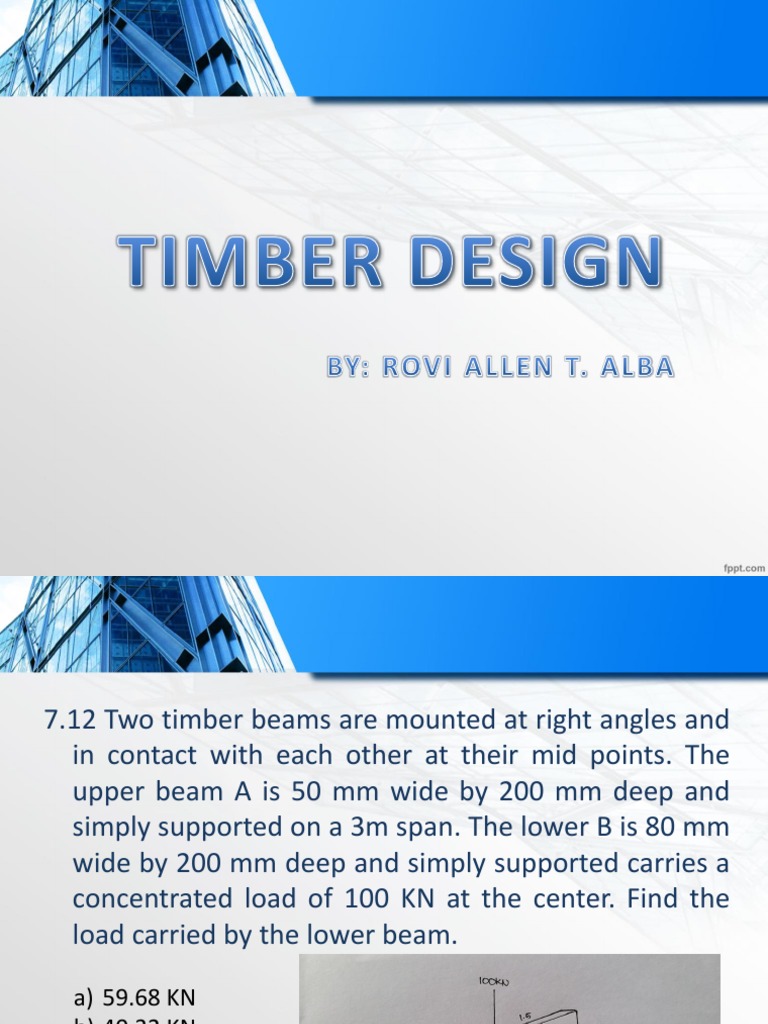 Timber Design Report | PDF | Teaching Methods & Materials | Science ...