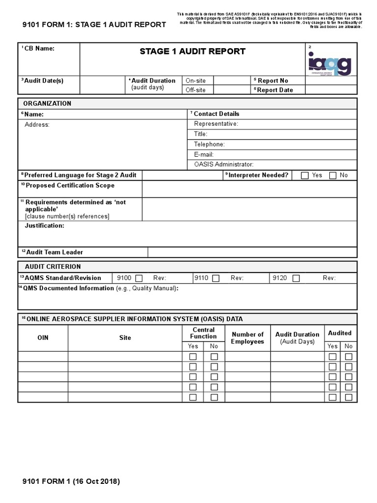 9101f Form1 Ul | PDF | Risk Management | Auditor's Report