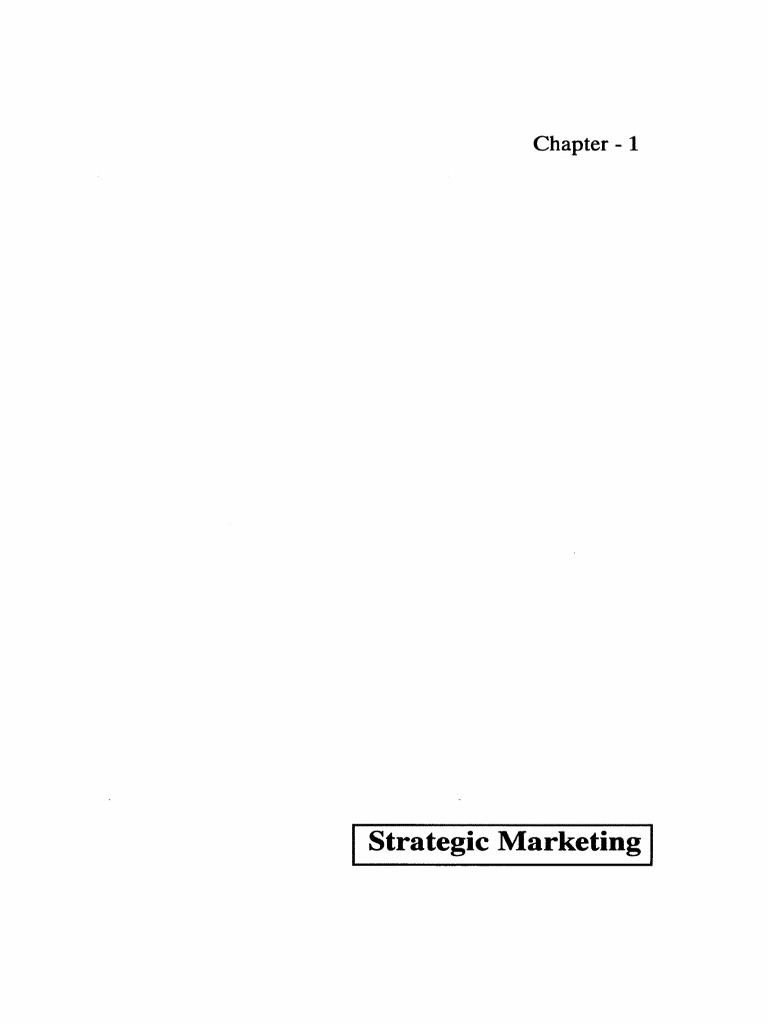 09 - Chapter 1 PDF | PDF | Strategic Management | Marketing