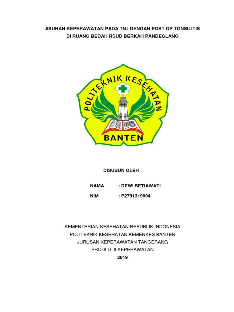 Askep KMB Post Op Tonsil Dewi | PDF