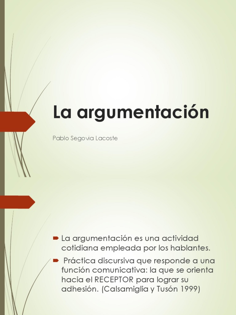 Argumentacion PPT 2019 | PDF | Falacia | Teoría de la argumentación