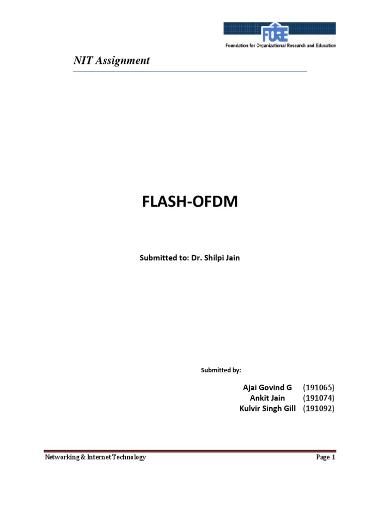 Flash OFDM | PDF | Orthogonal Frequency Division Multiplexing | Channel ...