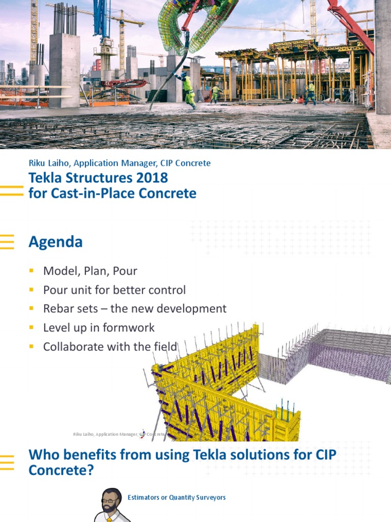 E1 Tekla Structures 2018 For Cip Concrete - Norway PDF | PDF | Concrete | Economic Sectors