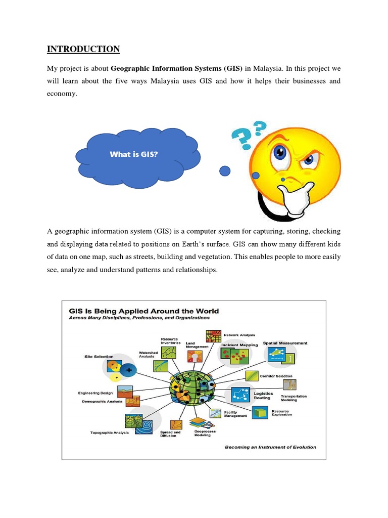 A Geographic Information System | PDF | Geographic Information System | Map