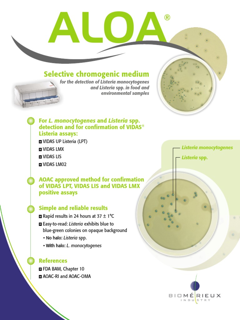 Aloa Chromogenic Media For Listeria Sales Flyer Du407a PDF | PDF ...