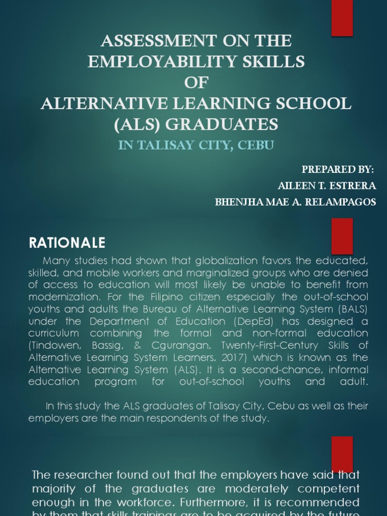 Assessment On The Employability Skills | PDF | Survey Methodology ...