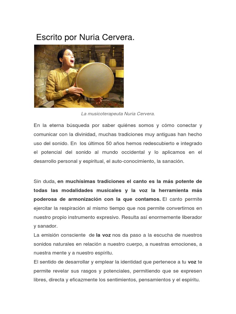 Escrito Por Nuria Cervera | PDF | Qi | Qigong