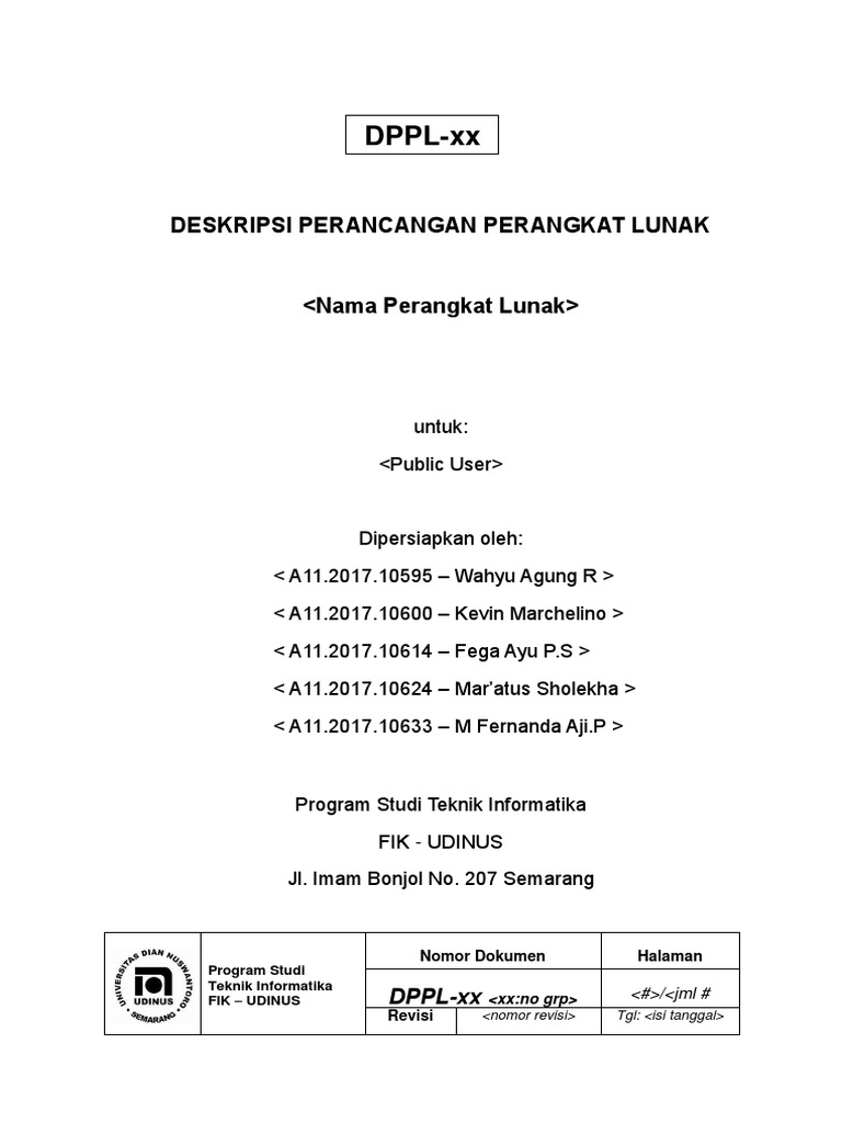 Template DPPL OO | PDF