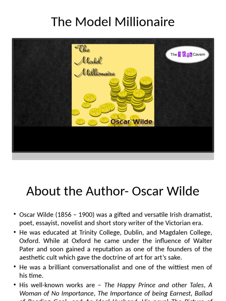 Oscar Wilde's The Model Millionaire Summary | PDF | Oscar Wilde