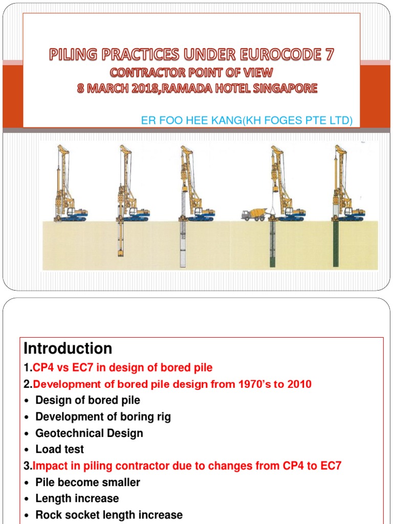 Piling Practices Under Eurocode 7 (Contractor Point of View) PDF | PDF ...