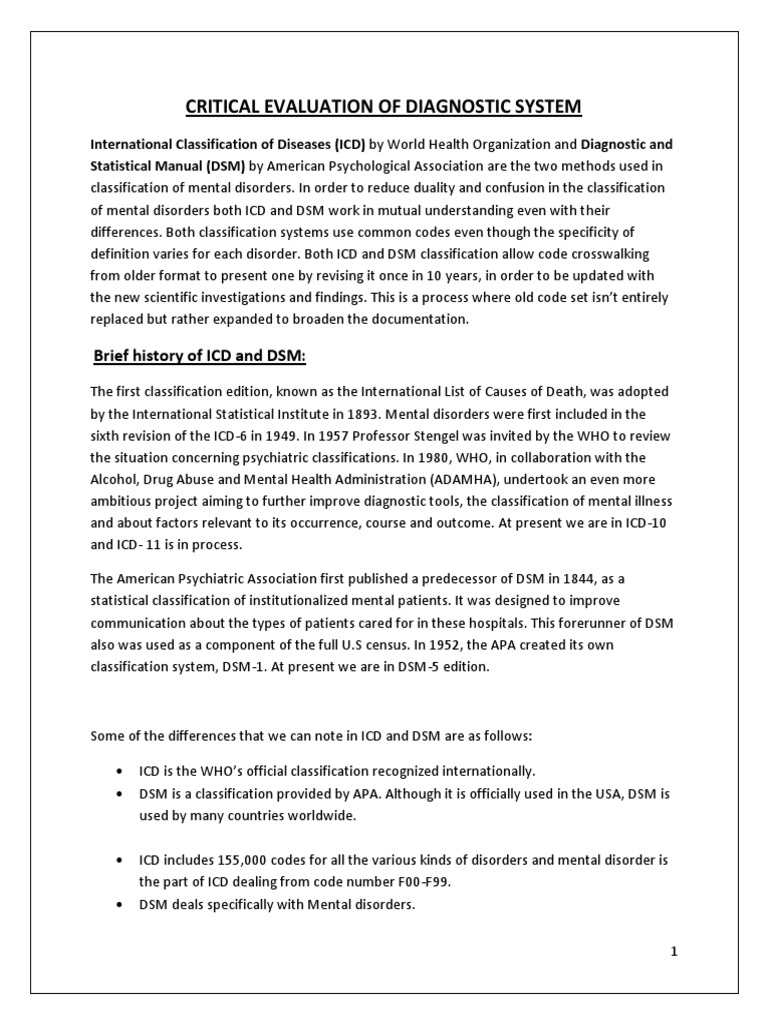 Comparing the International Classification of Diseases and the ...