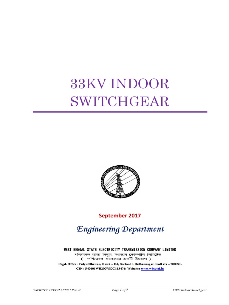 33KV Gis PDF | PDF | Electrical Wiring | Switch