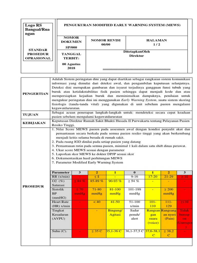 SPO EWS Dewasa | PDF