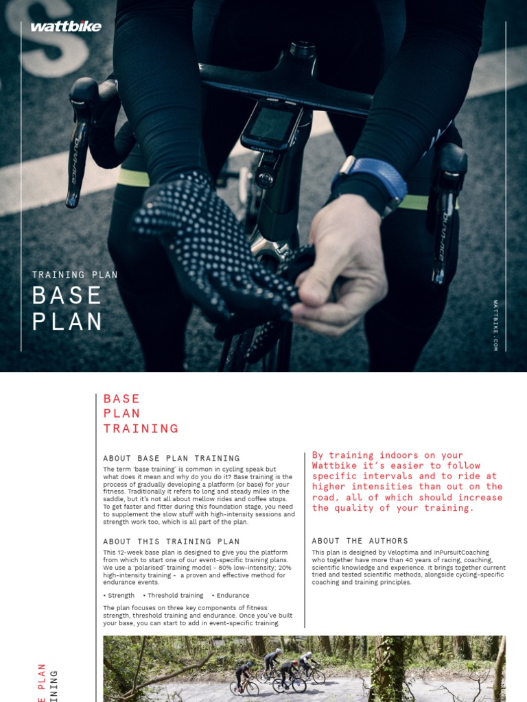 WB17 - 0198 Training Plan - Base Plan - v2 | PDF | Physiology | Recreation