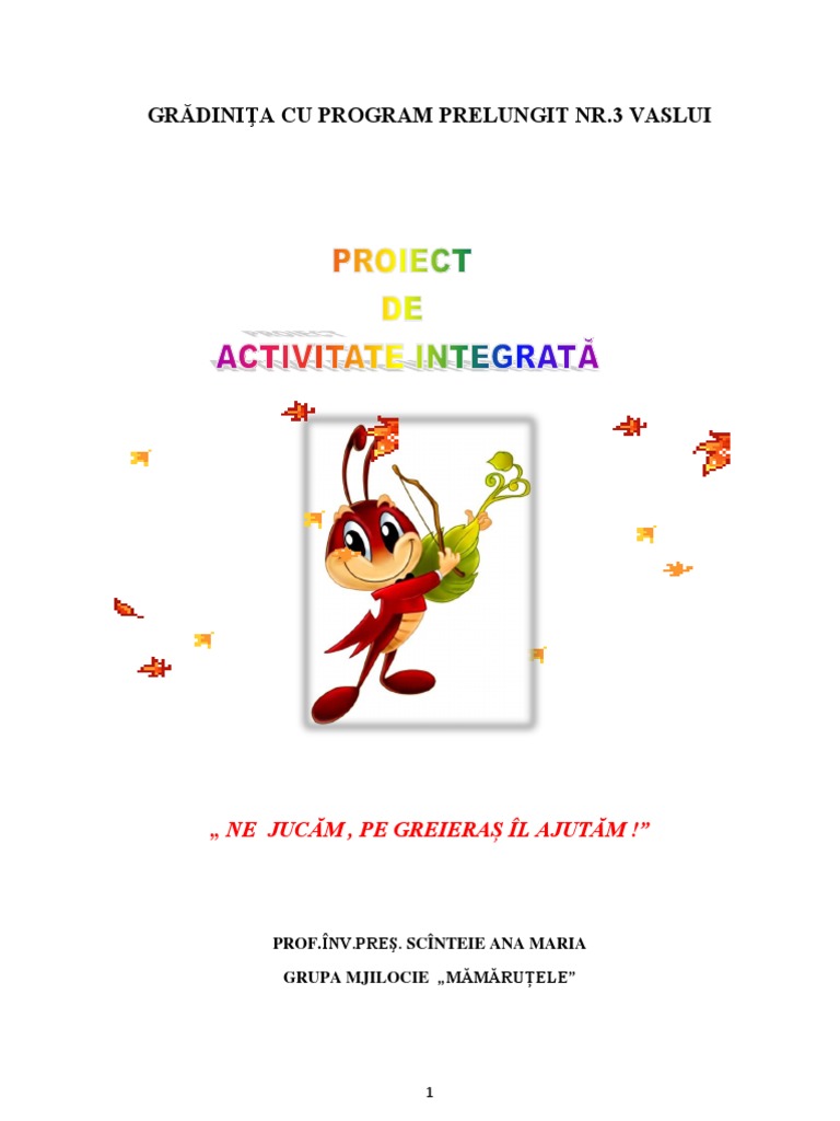 Ana Proiect Grad 1 | PDF