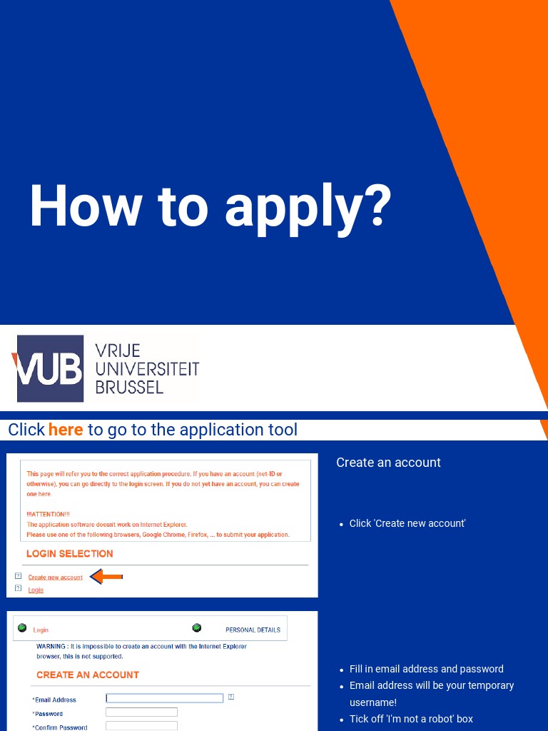 Vub Application Manual en 0 PDF | PDF | Travel Visa | Academic Degree