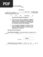 Dual DOB Affidavit | PDF | Finance & Money Management | Social Science
