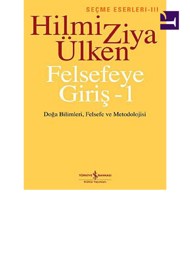 Hilmi Ziya Ülken - Felsefeye Giriş | PDF