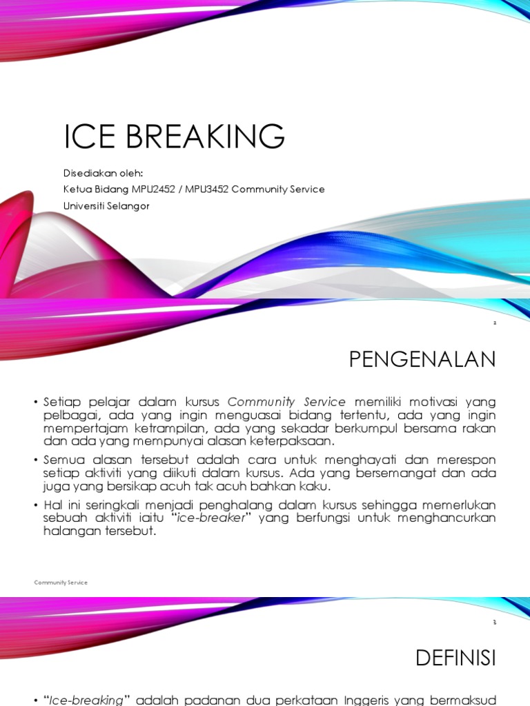Modul 1 ICE BREAKING | PDF