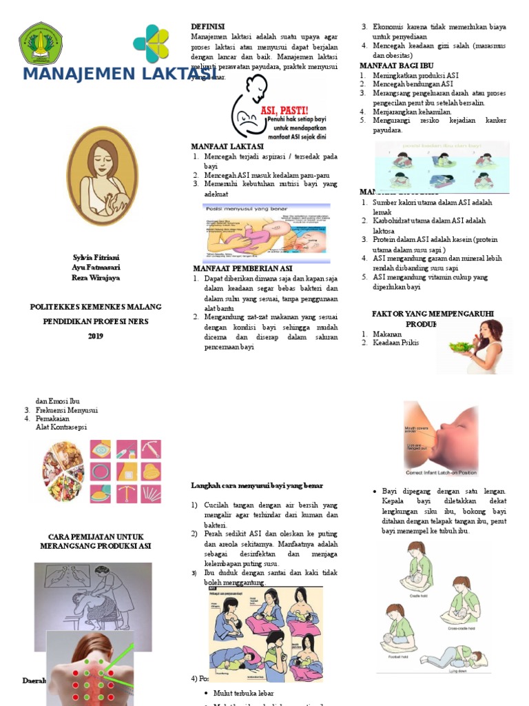 Leaflet Manajemen Laktasi Kel 20 | PDF