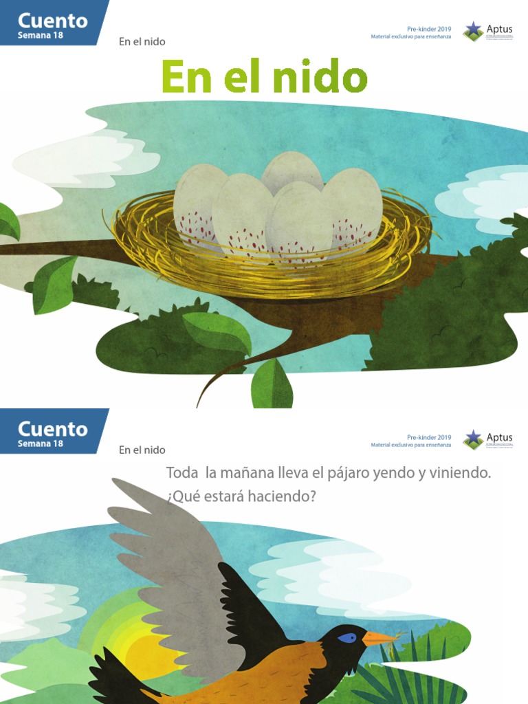 Cuento En el nido.pdf | Aves | Paravianos | Prueba gratuita de 30 días | Scribd