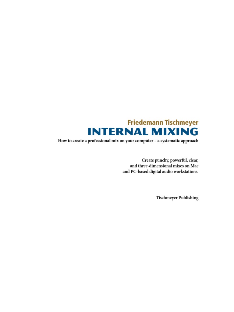 Internal Mixing Rev2 en | PDF | Books | Acoustics