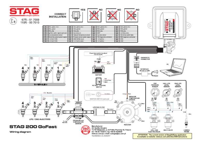 STAG 200 GoFast - Wiring Diagram (2014.06.23) - ENG PDF | PDF
