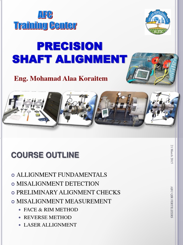 Afc Shaft Allignment Training PDF | PDF | Bearing (Mechanical) | Machines