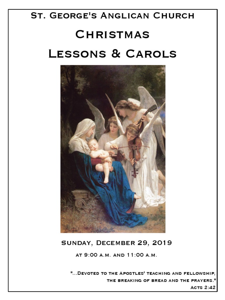 Christmas Lessons and Carols 2019 - December 29 | PDF | Lord's Prayer ...