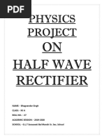 Physics Investigatory Project | PDF | Rectifier | Diode