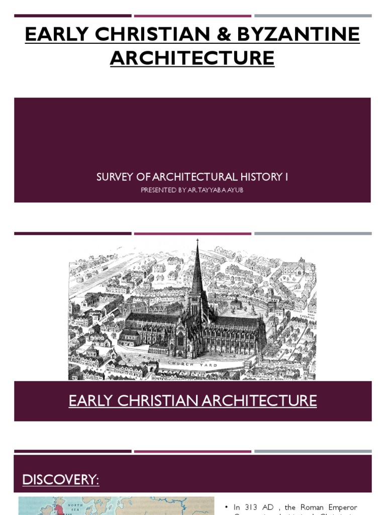 Early Christian N Byzantine | PDF | Dome | Architectural Elements