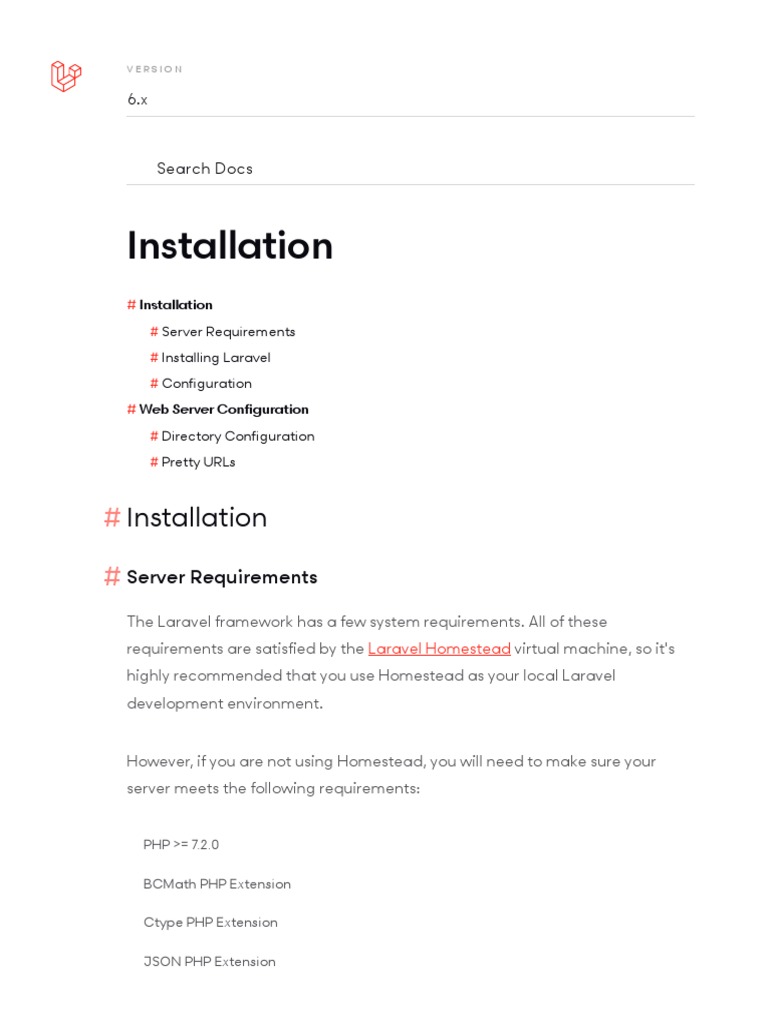Installation - Laravel - The PHP Framework For Web Artisans PDF | PDF ...