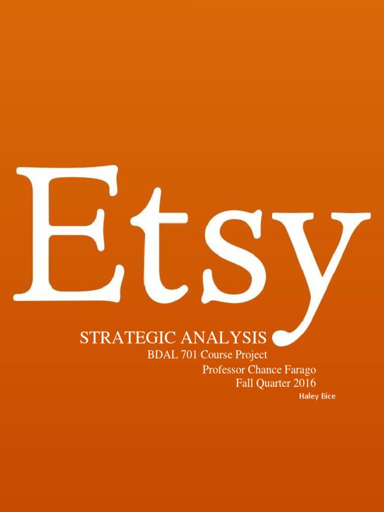 Etsy Strategic Analysis PDF | PDF | Etsy | Online Shopping